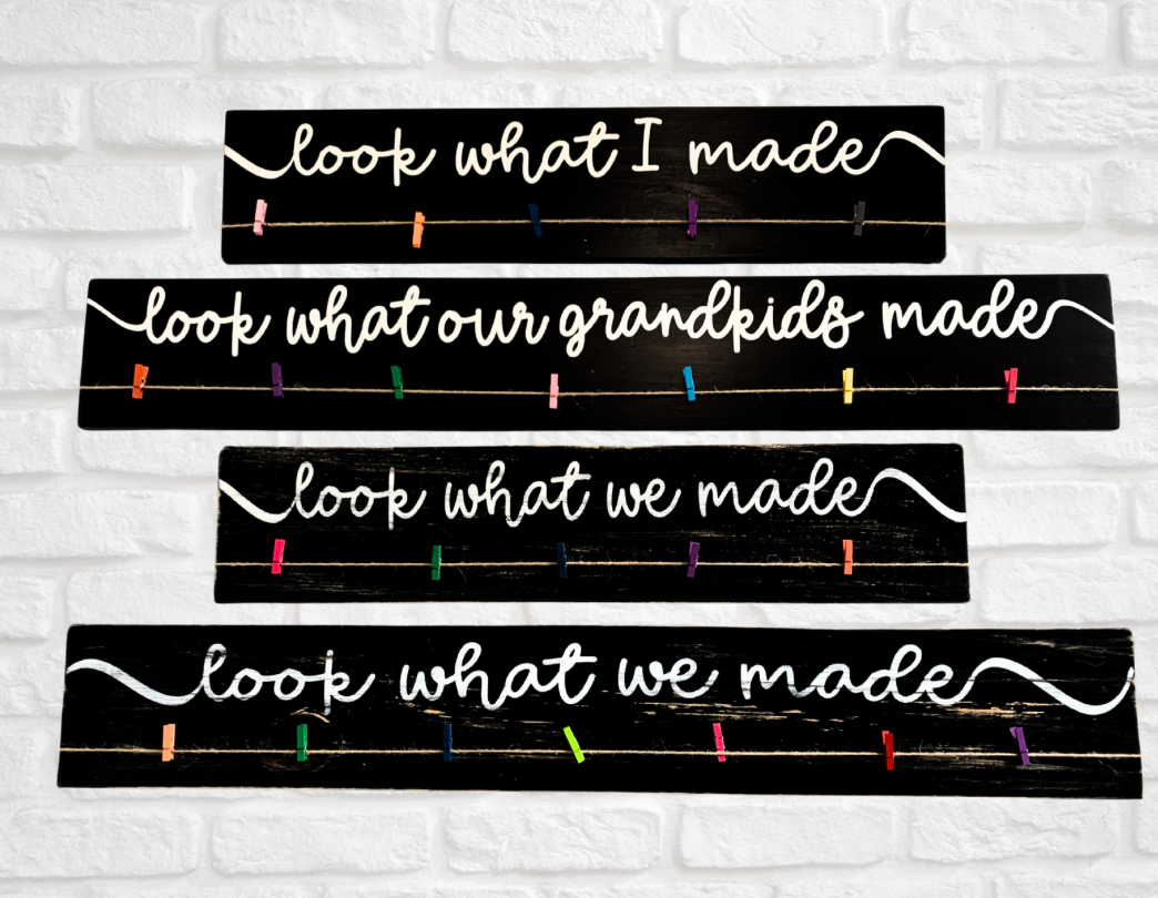 Personalized Kids Artwork "Look What I Made" Sign – KC Original Creations
